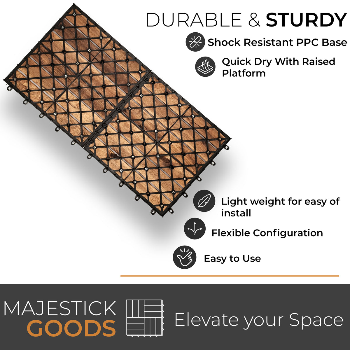 24x12 Longboard Deck Tile - 6 Pack – Majestick Goods